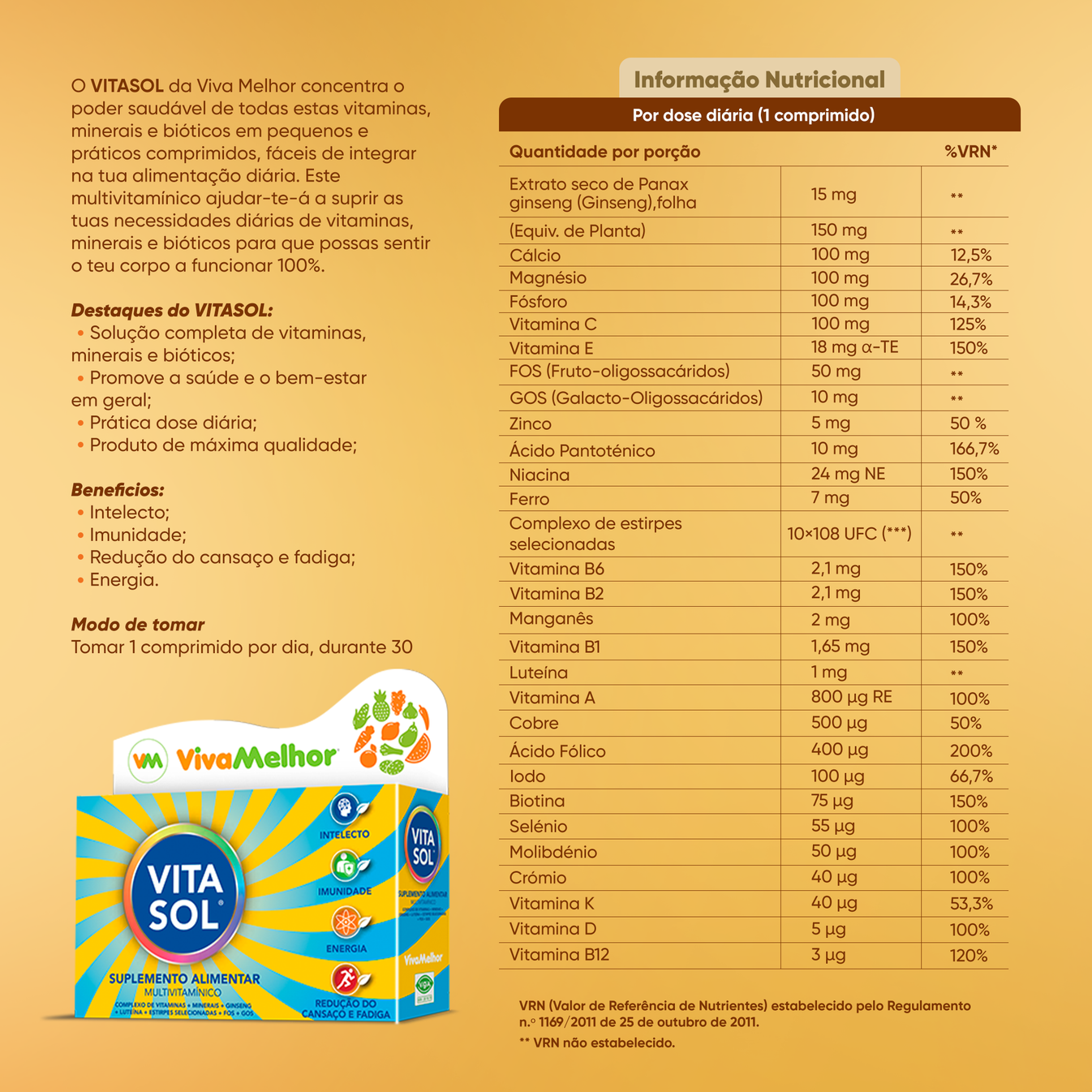 VITASOL - Multivitamínico – Viva Melhor
