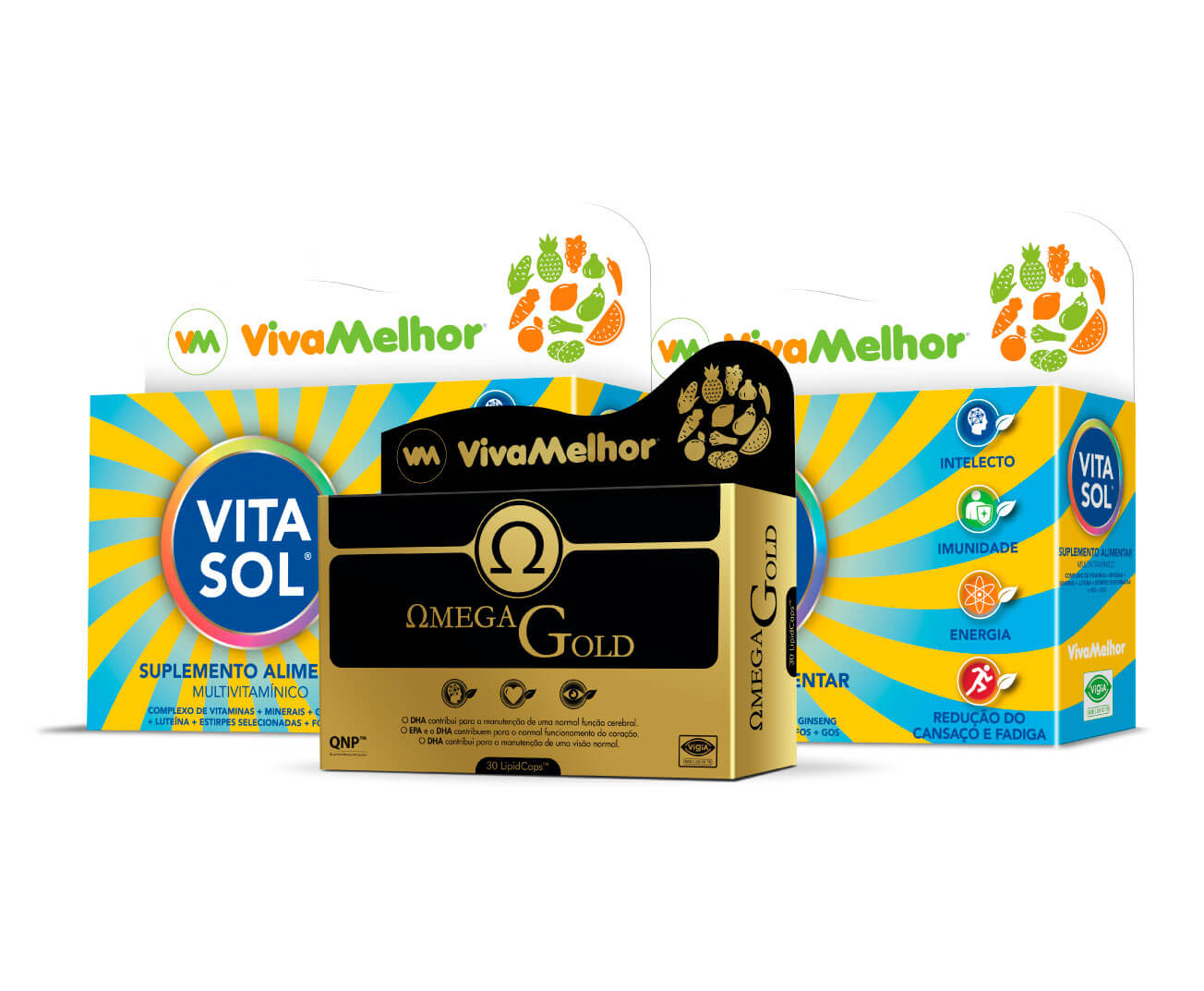 Vitasol (x2) + Ómega Gold – Viva Melhor